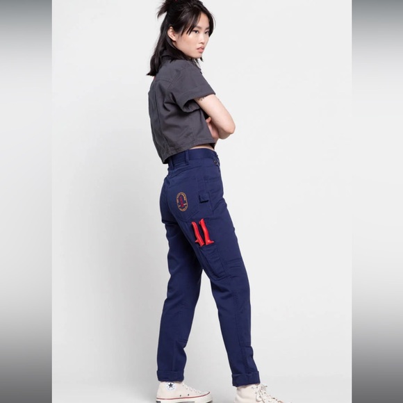 Suk | Pants & Jumpsuits | Suk Workwear 2 Way Work Pants Blue Carpenter ...